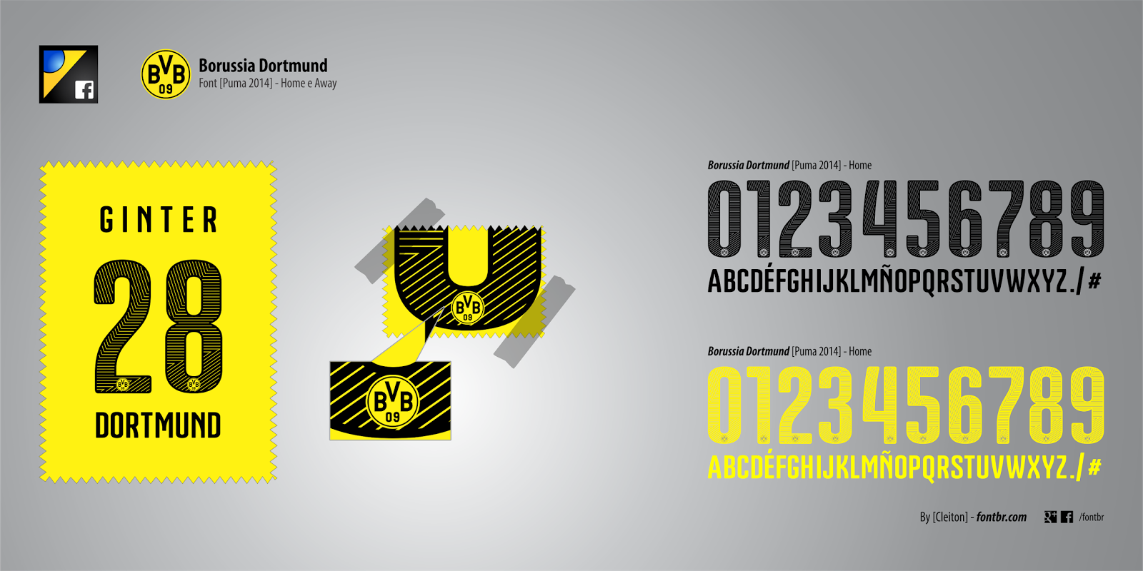 FontBR [Font] - Vector : Borussia Dortmund [Puma 2014] - Font